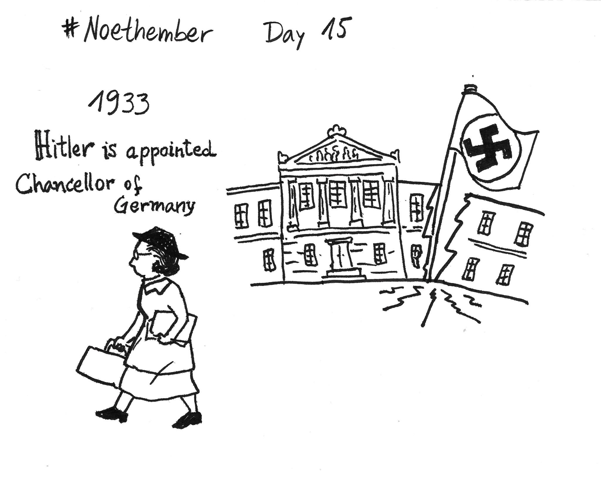 #Noethember, drawings about Emmy Noether – Constanza Rojas-Molina